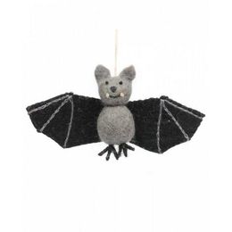 Horror-Shop Dekoobjekt Niedliche Halloween Fledermaus aus Filz