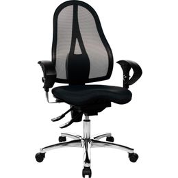 Bürostuhl Topstar "Sitness 15", schwarz (schwarz, schwarz), Sitzfläche: 100% Polypropylen, Stühle, Bürostuhl