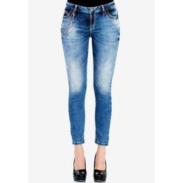 Cipo & Baxx Cipo & Baxx Slim-fit-Jeans in verwaschener Optik in Skinny Fit, blau