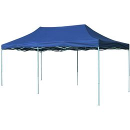 Faltzelt Pop-Up Faltpavillon Pavillon Faltbar für Camping/Markt/Festival 3x6 m Blau XDGN806745 MAISONCHIC