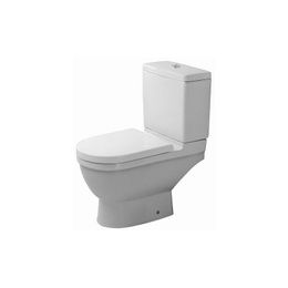 Stand wc Kombi Starck 3 65,5cm, Abgang waagerecht, weiss, Farbe: Weiß mit Wondergliss - 01260900001 - Duravit