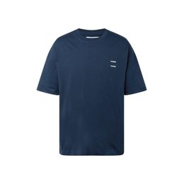 Samsøe & Samsøe Samsøe Samsøe T-Shirt 'JOEL' Herren Größe XXL dunkelblau / weiß