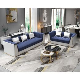 JVmoebel Wohnzimmer-Set, Designer Sofagarnitur Luxus Sofa Couch Polser Set Garnitur 3 2 Sitzer