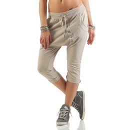 Mississhop Caprihose Damen Capri Hose Boyfriend Hose Jogginghose M.168