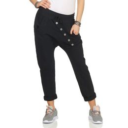 Mississhop Boyfriend-Hose Damen Baumwollhose Hose Sweatpants Jogginghose Baumwolle M.295