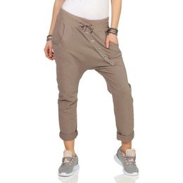 Mississhop Boyfriend-Hose Damen Baumwollhose Hose Sweatpants Jogginghose Baumwolle M.295