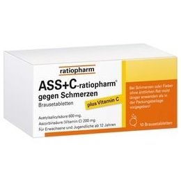 ASS + C-ratiopharm gegen Schmerzen Brausetabletten 10 St