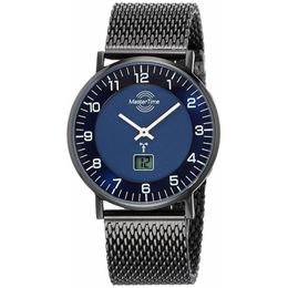 MASTER TIME Funkuhr MTGS-10559-32M, Armbanduhr, Quarzuhr, Herrenuhr, Datum, Langzeitbatterie, schwarz