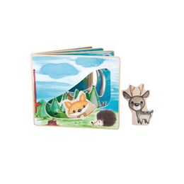 Small Foot - Wooden Picture Book Forest with 2 Pla