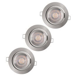 LEDVANCE Simple Dim LED-Spot im 3er-Set, nickel
