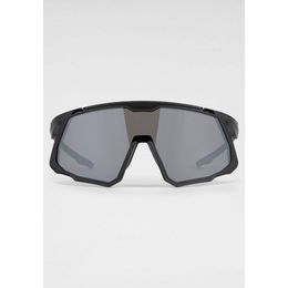 BACK IN BLACK Eyewear Sonnenbrille gebogene Form, schwarz