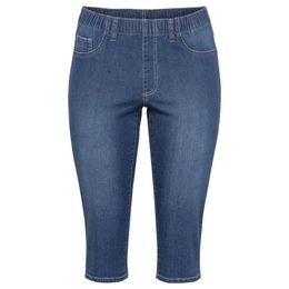 sheego Große Größen: Schmale Stretch-Jeggings in Caprilänge, blue Denim, Gr.48