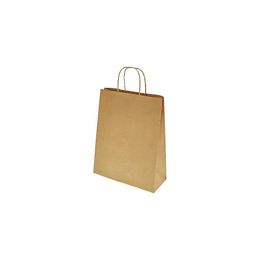 ratioform Papiertragetasche Toptwist, klassisch, braun, LxBxH 240 x 110 x 310 mm, VE 150 Stk, ab 10 VE