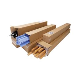 ratioform terra Langer Wellpapp-Faltkarton, braun, LxBxH 110 x 110 x 518 mm, 1-wellig, ab 300 Stk