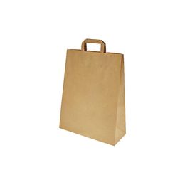 ratioform Papiertragetasche, braun, LxBxH 320 x 140 x 420 mm, 80 g/m², VE 250 Stk, ab 10 VE
