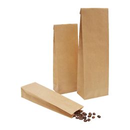 ratioform Blockbodenbeutel, aus Kraftpapier, Pergamentersatz, LxB 250 x 80 mm, VE 500 Stk, ab 10 VE
