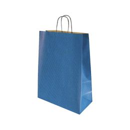 ratioform Papiertragetasche Toptwist, farbig, blau, LxBxH 320 x 140 x 420 mm, VE 150 Stk, ab 10 VE