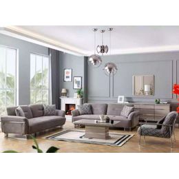 JVmoebel Wohnzimmer-Set Sofagarnitur 3+3+1 Sitzer Wohnzimmer Set Modern Set Neu Luxus Möbel