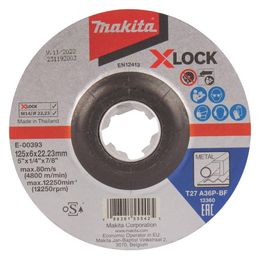 Makita Trennscheibe gewinkelt X-LOCK Metal 125x22