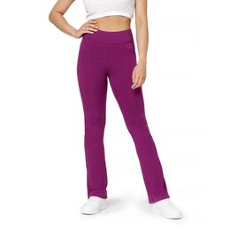 Bellivalini Leggings Damen Yogahose mit ausgestelltem Bein und Taschen BLV50-282 (1-tlg) mit Hoher Taille