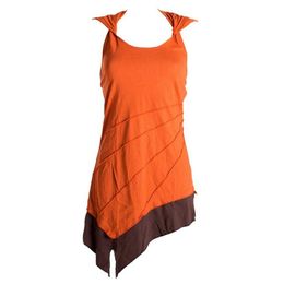 Vishes Neckholderkleid Mini Kleid Neckholder zweifarbig Zipfelkleid Hippie