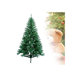 Clanmacy Künstlicher Weihnachtsbaum künstliche grüne Weiß Weihnachtsbaum 120/150/180/210cm