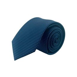 MONTI Krawatte Reine Seide mit ausgefallenem Herbst-Winter-Design, blau