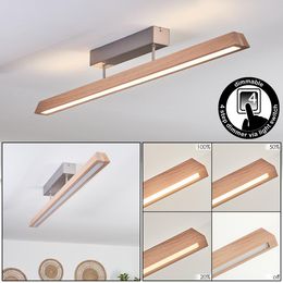 hofstein Llevallol Deckenleuchte LED Naturfarben, Nickel-Matt, 1-flammig