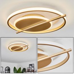 hofstein Evolene Deckenleuchte LED Gold, 1-flammig