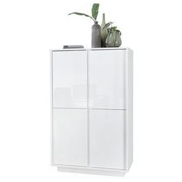 Miliboo Design-Highboard weiß glänzend lackiert COMO.