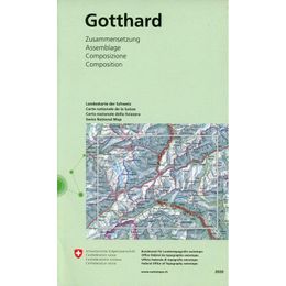 5001 Gotthard - Bundesamt für Landestopografie Swisstopo, Karte (im Sinne von Landkarte)