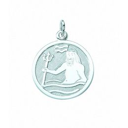 Adelia´s Adelia´s Kette mit Anhänger 925 Silber Sternzeichen Anhänger Wassermann Ø 15,7 mm, Schmuckset - Set mit Halskette, silberfarben