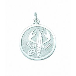 Adelia´s Adelia´s Kette mit Anhänger 925 Silber Sternzeichen Anhänger Krebs Ø 15,7 mm, Schmuckset - Set mit Halskette, silberfarben