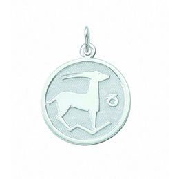 Adelia´s Adelia´s Kette mit Anhänger 925 Silber Sternzeichen Anhänger Steinbock Ø 15,7 mm, Schmuckset - Set mit Halskette, silberfarben
