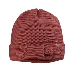 MaxiMo - Woll-Mütze TURBAN in rosewood, Gr.41