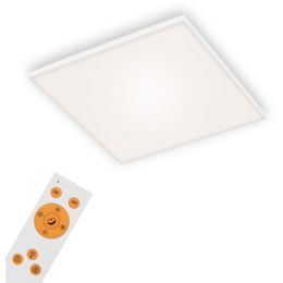 Cct led Panel Briloner leuchten frameless, 24 w, 2800 lm, IP20, weiß, Kunststoff-Metall, Dimmbar, mit Fernbedienung, cct, 45 x 45 x 7,5 cm
