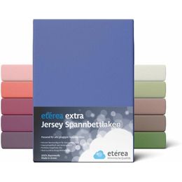 Etérea - Extra Jersey Spannbettlaken Blau 140x200 - 160x220 cm - Blau