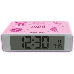 Scout Quarzwecker Digi Clock, 280001025 mit digitaler Anzeige, ideal auch als Geschenk, rosa