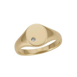 Firetti Diamantring Schmuck Geschenk Gold 333 Damenring Goldring Siegelring Diamant, mit Brillant, gelb|goldfarben