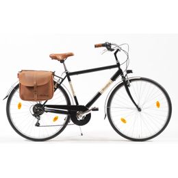 Cityrad VENICE - I LOVE ITALY "Citybike 605 Man" Fahrräder Gr. 54 cm, 28 Zoll (71,12 cm), schwarz Fahrräder