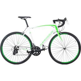 KS-Cycling Rennrad KS CYCLING "Imperious" Fahrräder Gr. 56 cm, 28 Zoll (71,12 cm), grün (weiß, grün) Rennräder