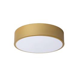 Lucide LED-Deckenleuchte Unar, gold matt, Ø 20 cm