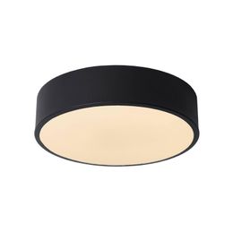 Lucide LED-Deckenleuchte Unar, schwarz, Ø 20 cm