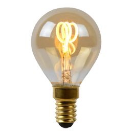Lucide LED-Lampe E14 3W Tropfen amber 2.200K dimmbar