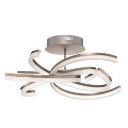 LINDBY Divalis LED-Deckenlampe, stepdim, nickel