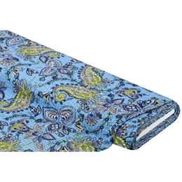 buttinette Viskose-Blusenstoff / Twill "Orient", hellblau-color