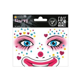 Herma Schmuck-Tattoo Herma Face Art Sticker Gesichter "Clown Annie"