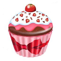 MediMuc Keksdose Cupcake groß Erdbeeren