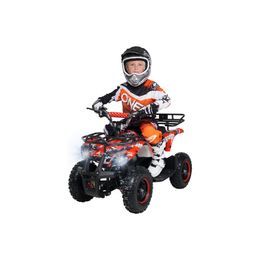Actionbikes Motors Elektro-Kinderquad Torino, 1000 Watt, Pocket-Quad mit Scheibenbremsen, 25 km/h, 3 x 12-Volt-Batterie (Schwarz/Weiß/Rot Polo)