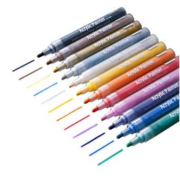 Acryl-Farben Stifte, 12er Set